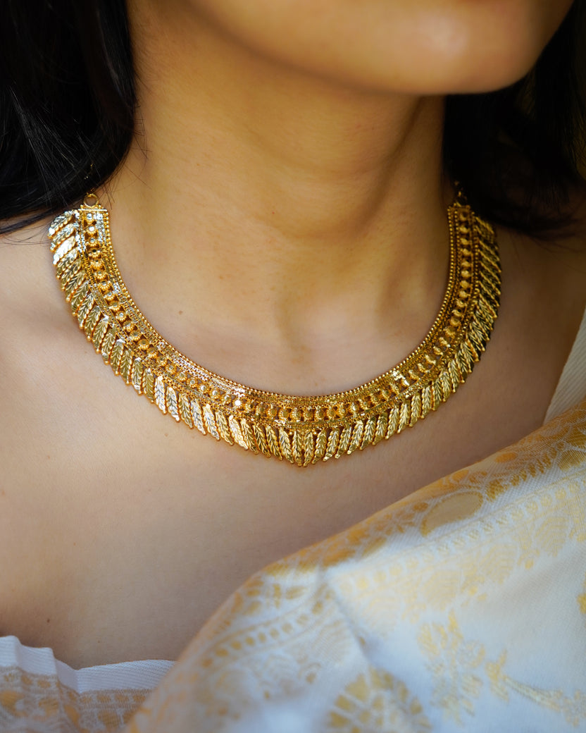 ORO- Gold Necklace Set – Ruwani